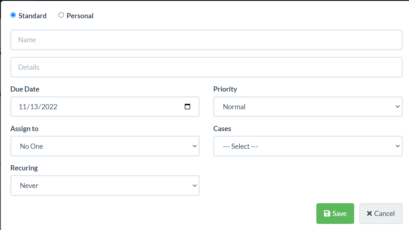 Reminder Calendar - Case Management Software Free, Fast and Easy to Use